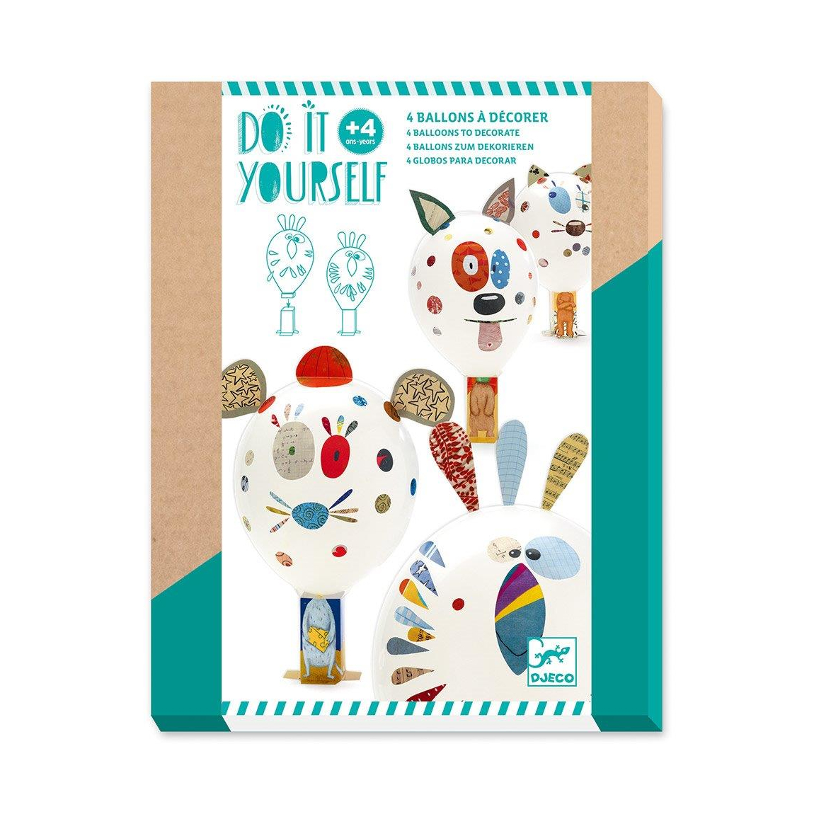 Djeco DIY Φτιάχνω - Μπαλόνια 'Ζωάκια' - Koala Toys
